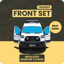 Transit Front Cab Window Cover Set